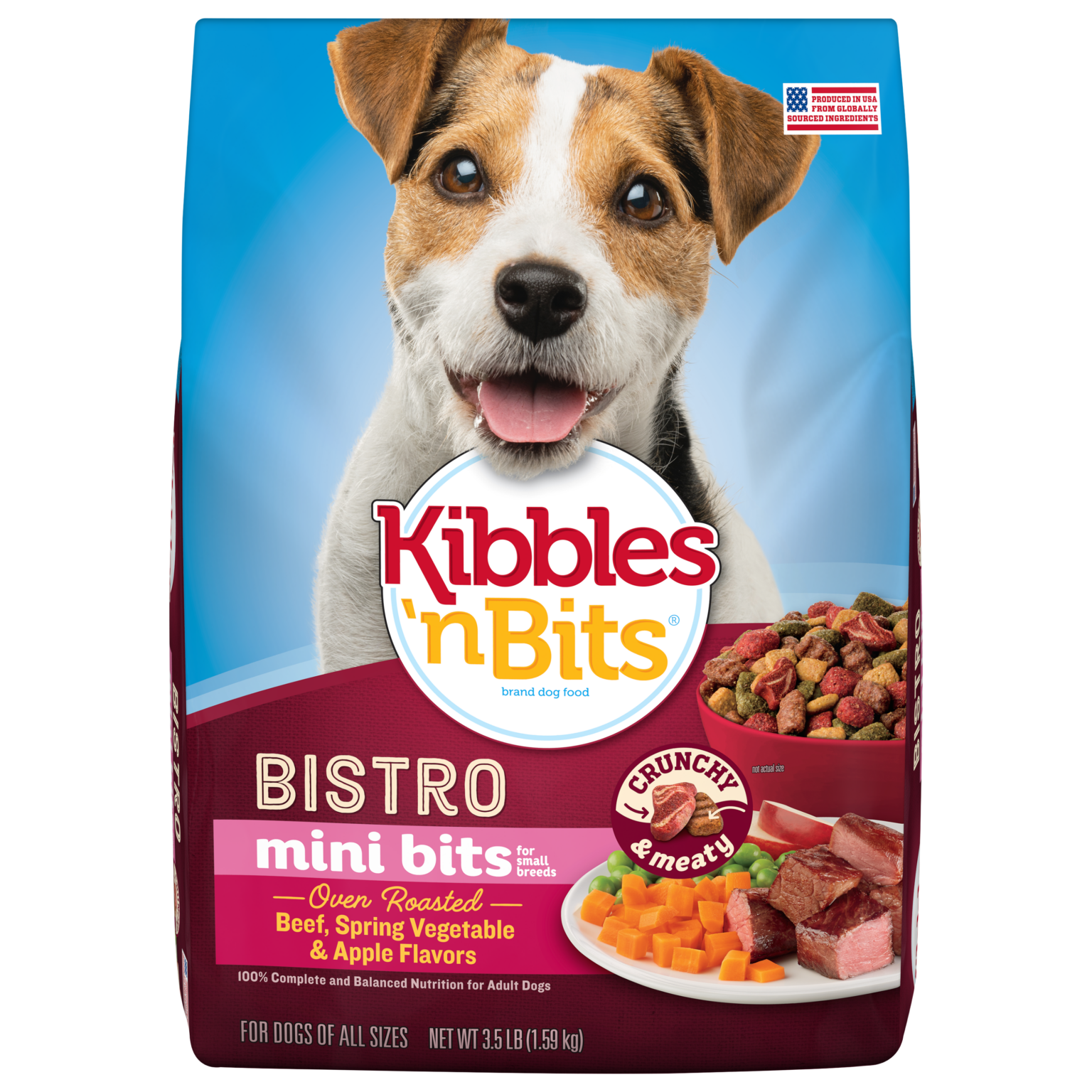 Kibbles 'n Bits Mini Bits Small Breed Beef & Chicken Dry Dog Food