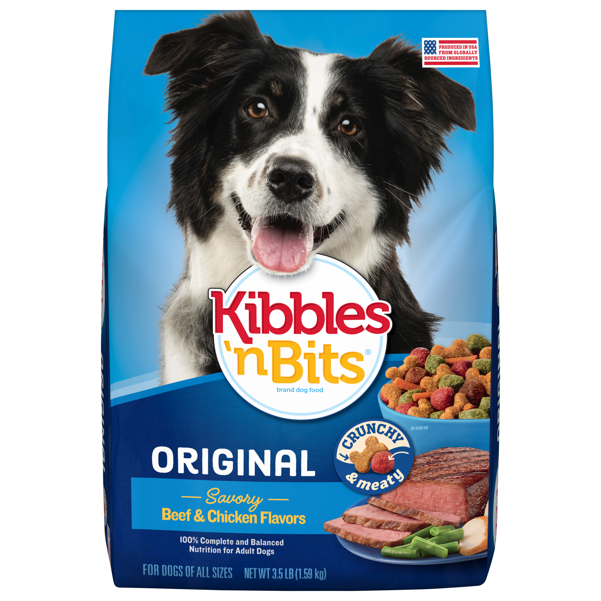 Kibbles 'n Bits Mini Bits Small Breed Bacon & Steak Dry Dog Food